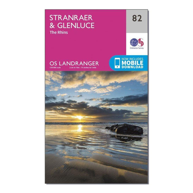 Ordnance Survey Landranger 82 Stranraer & Glenluce Map With Digital ...