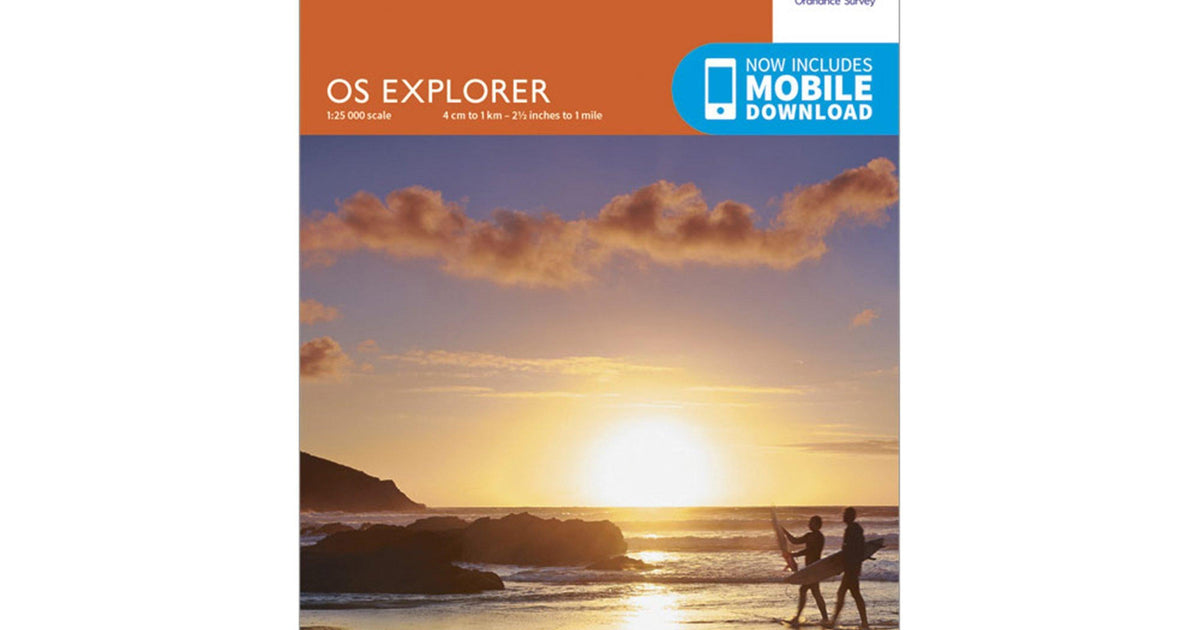 Ordnance Survey Explorer 104 Redruth & St Agnes Map With Digital ...