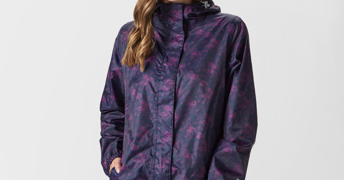 Purple Peter Storm Women's Patterned Packable Jacket – GO Outdoors