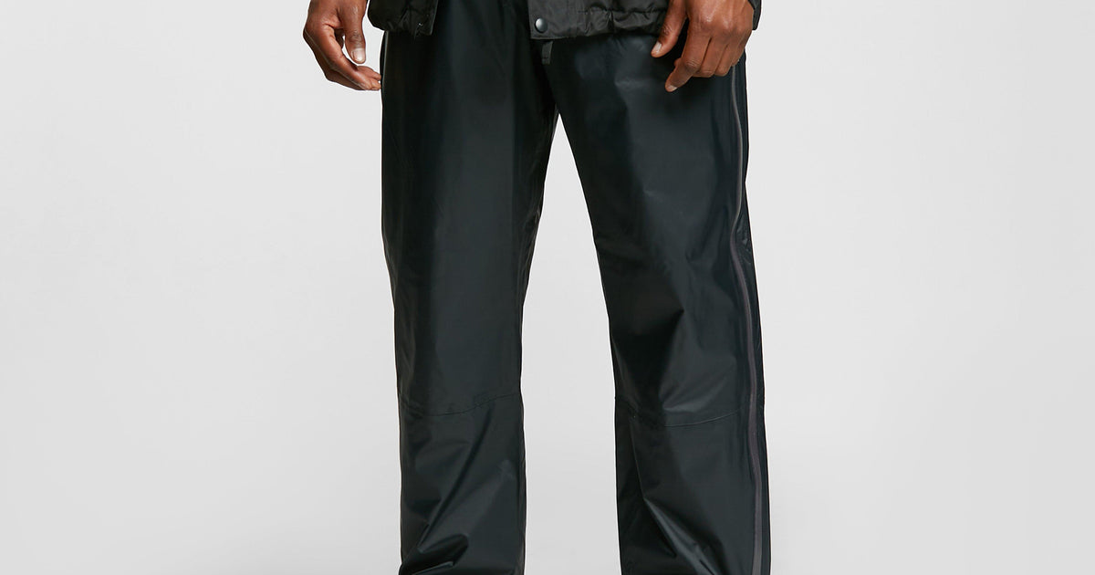Black OEX Men's Arimo Waterproof Overtrousers – GO Outdoors