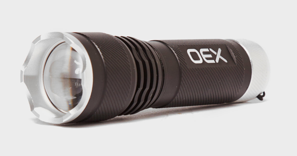 Black OEX 300 Lumen CREE Aluminium Torch – GO Outdoors