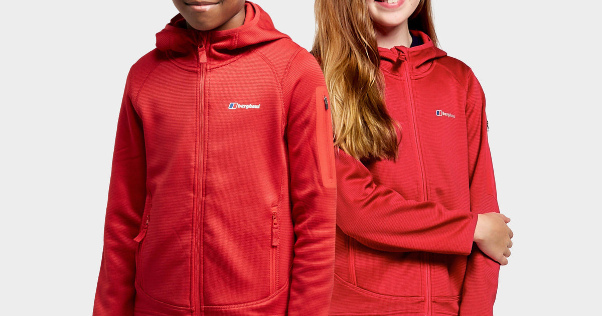 Red Berghaus Privatale Full Zip Hoodie Junior – GO Outdoors