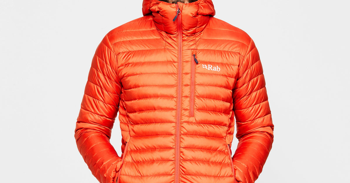 Orange Rab Men’s Microlight Alpine Down Jacket – GO Outdoors