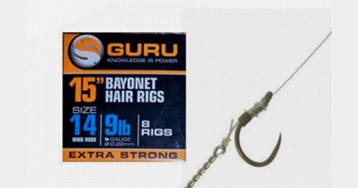 Black Guru Bayonet Hair Rigs 15" Size 14 – GO Outdoors