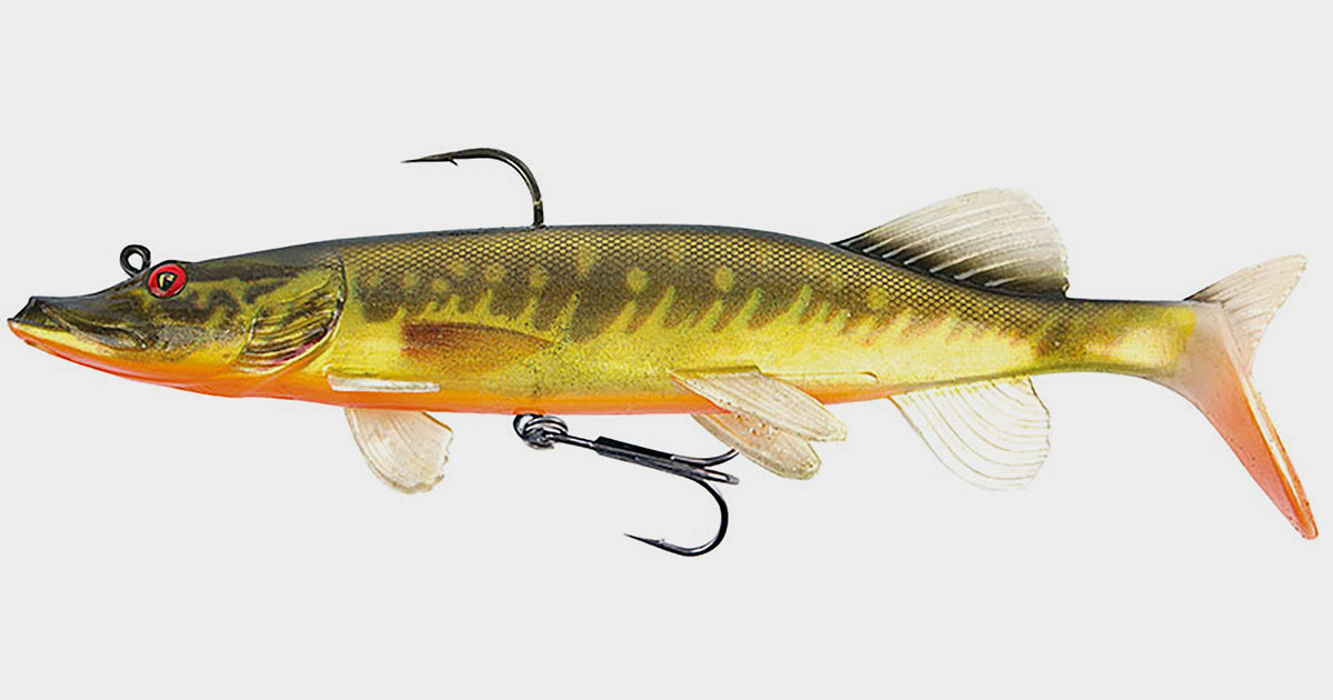 Yellow FOX INTERNATIONAL Pike Replicant 15cm 6i 35g Sprnatural Hot Pike ...