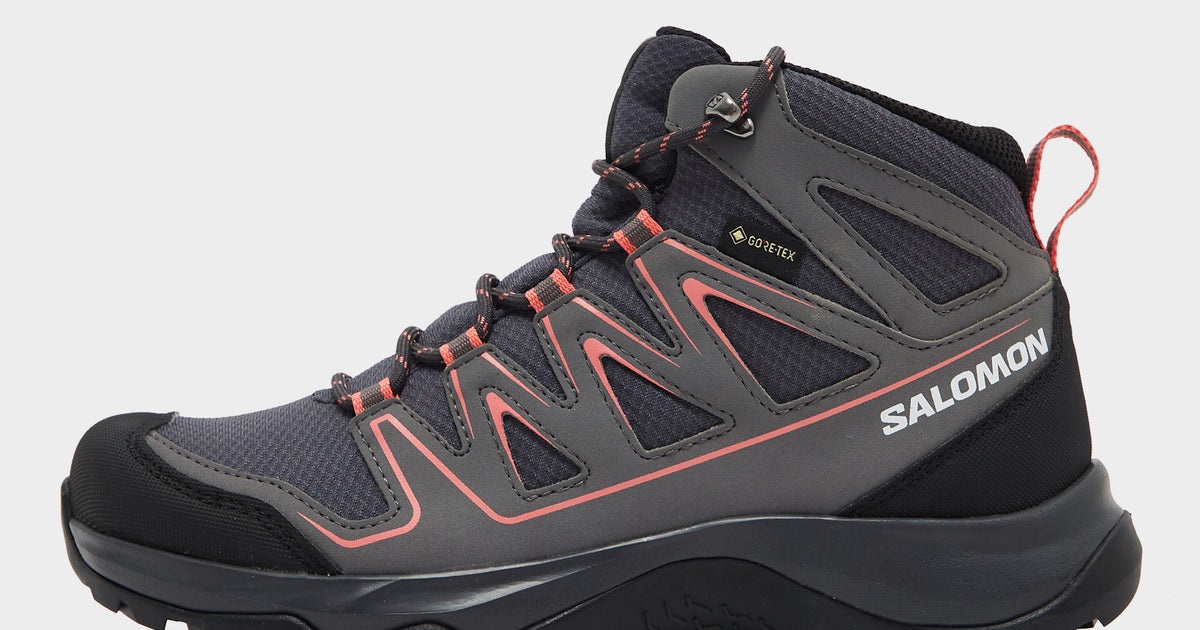 Grey Salomon Women’s Onis Mid GORE-TEX® Hiking Boots – GO Outdoors
