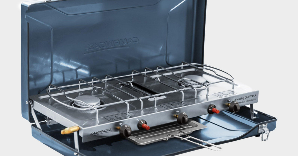 Blue CAMPINGAZ Camping Chef DLX Stainless, Infrared Elite – GO Outdoors