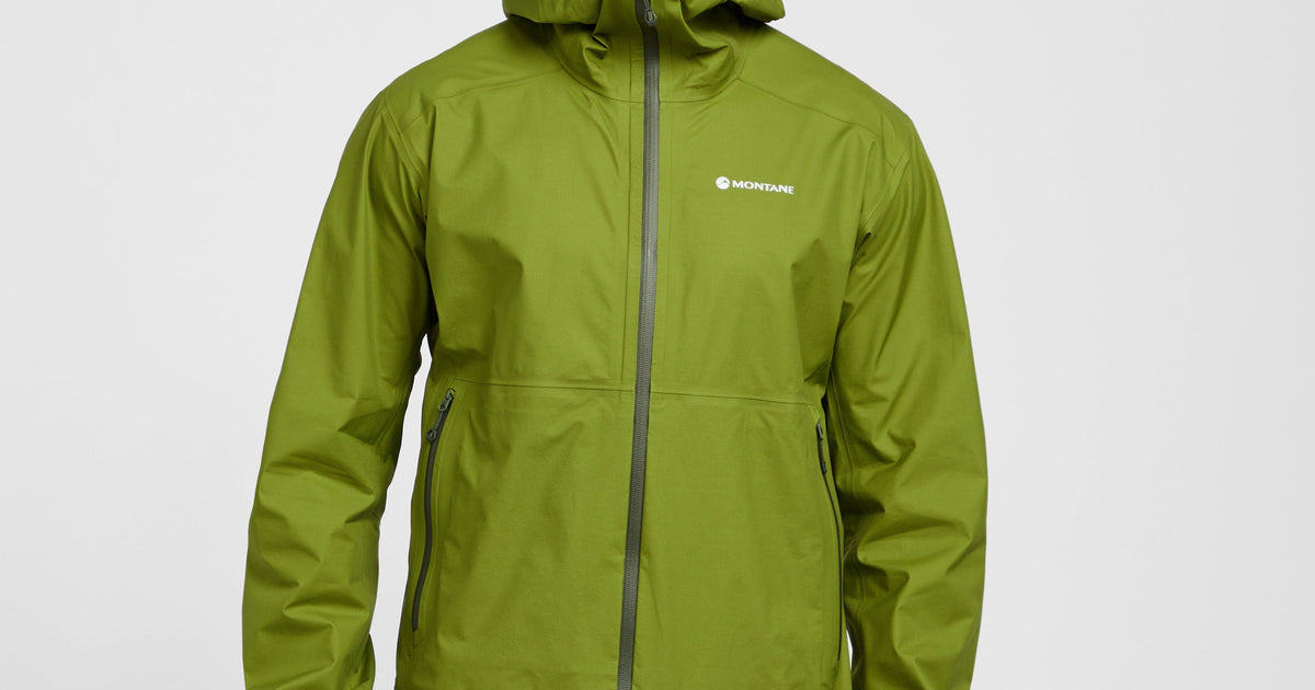 Green Montane Men's Spirit Lite Waterproof Jacket – GO Outdoors