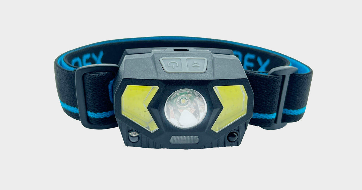 Black OEX 300 Lumen Rechargeable Head Torch – GO Outdoors