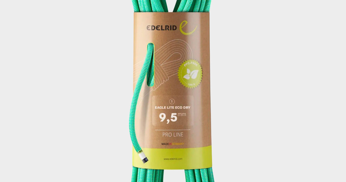 Green Edelrid Eagle Lite Dry 9.5mm Climbing Rope 70M Long – GO Outdoors