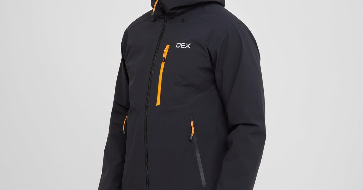 Black OEX Men’s Aonach II Waterproof Jacket – GO Outdoors
