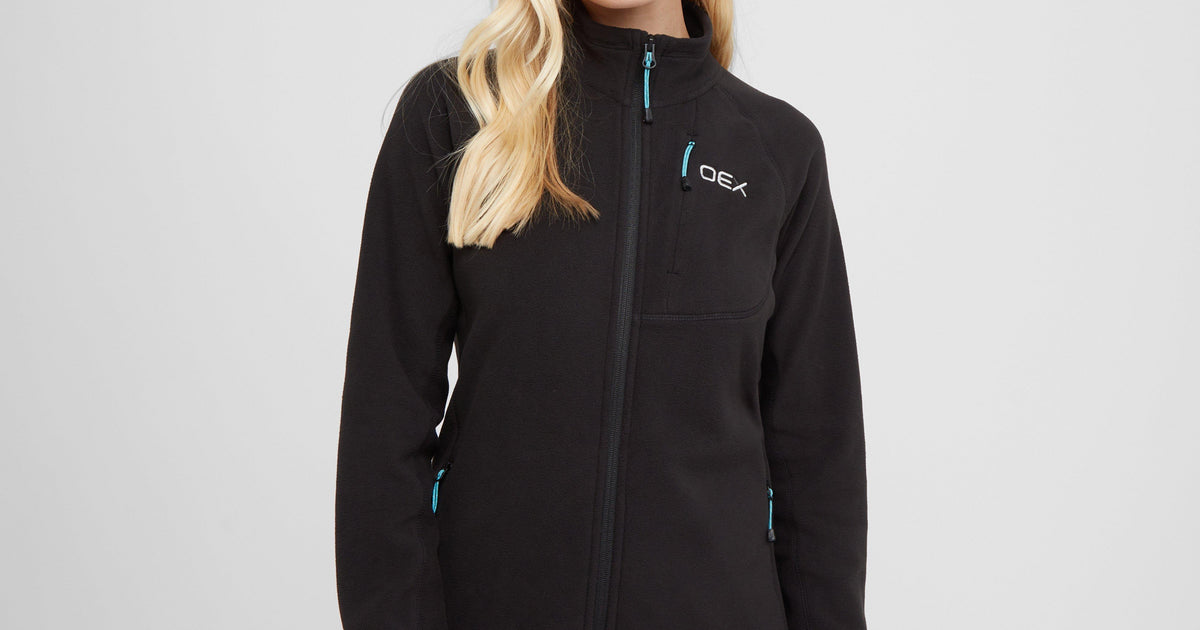 Black OEX Women’s Ardmore Full Zip Fleece – GO Outdoors