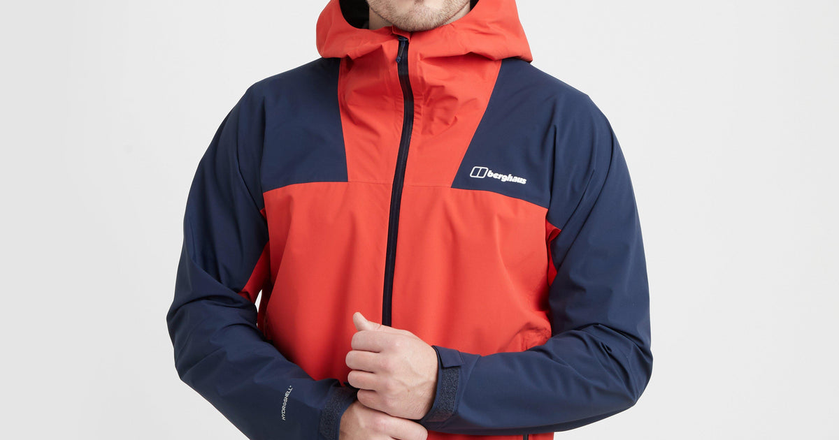 Red Berghaus Men’s Boreen Stretch Waterproof Jacket – GO Outdoors