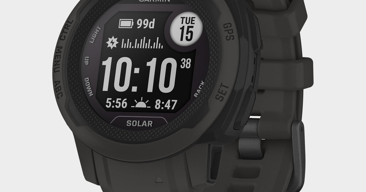 Grey Garmin Instinct® 2S Solar Multi-Sport GPS Smartwatch – GO Outdoors