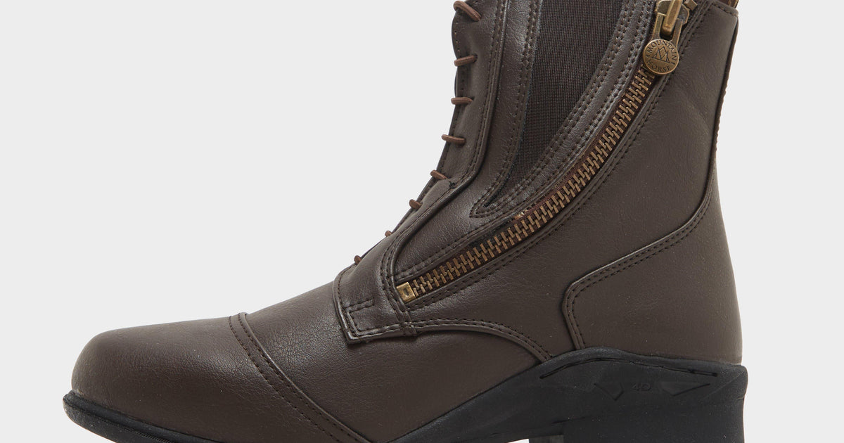 Brown Mountain Horse Women’s Veganza Side Zip Paddock Boots – GO Outdoors