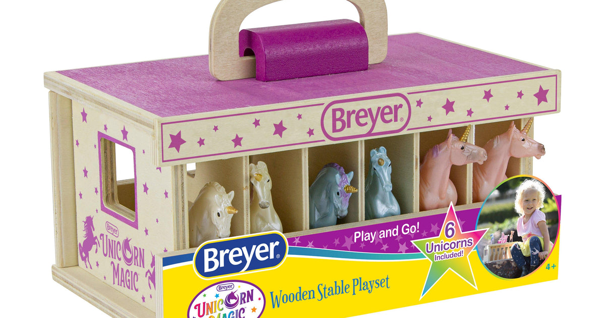 Multi Breyer Unicorn Magic Wood Carry Stable Set – GO Outdoors