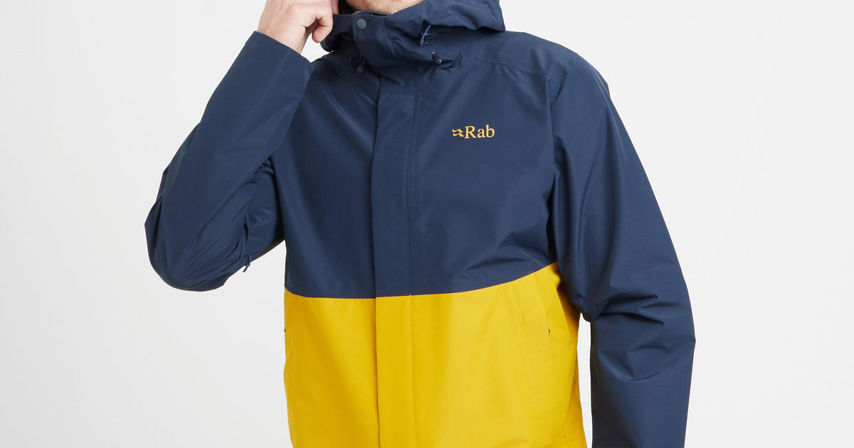 Navy Rab Men’s Downpour Waterproof Jacket – GO Outdoors