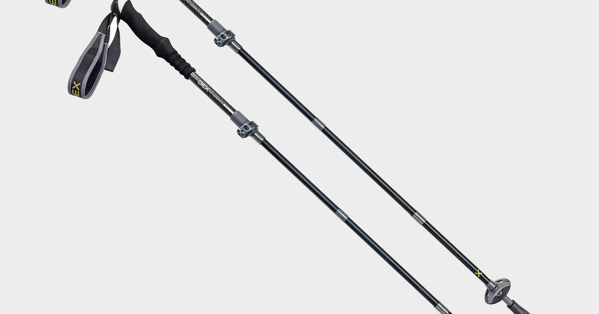 Black OEX Ultralite Carbon Z Walking Poles – GO Outdoors