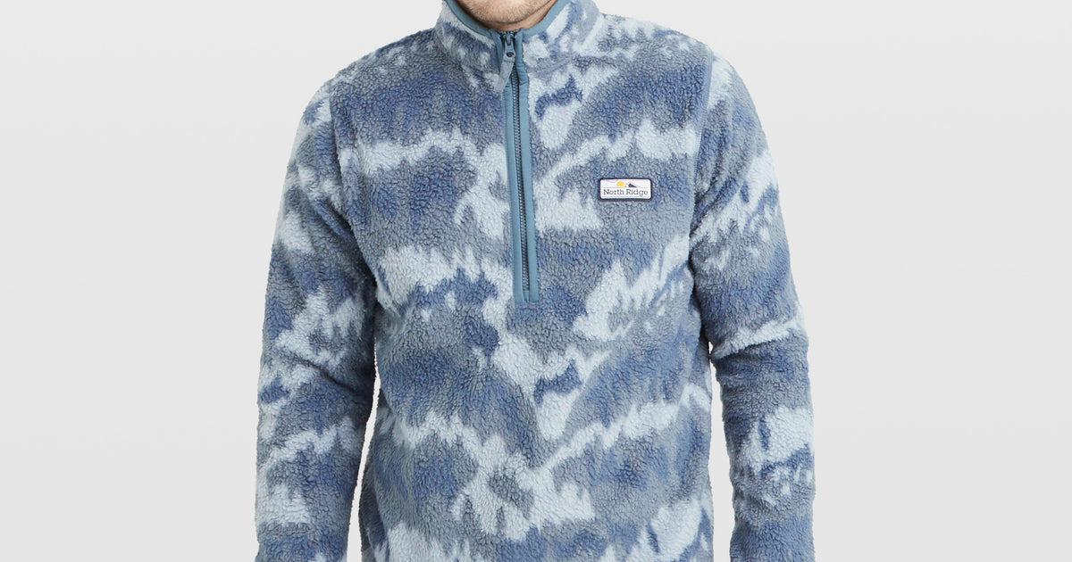 Blue North Ridge Men's Vision Half Zip Fleece – GO Outdoors