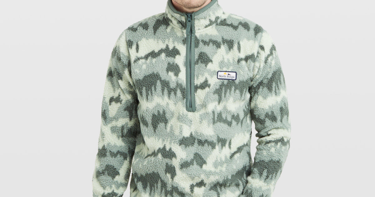 Green North Ridge Men's Vision Half Zip Fleece – GO Outdoors