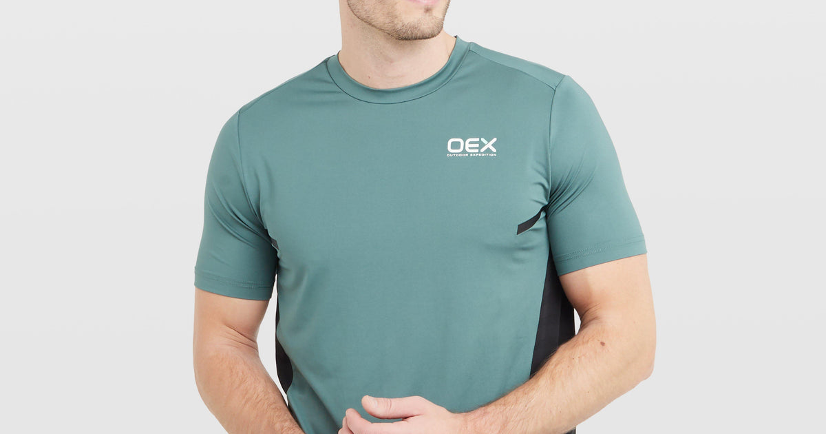 Green OEX BLUE Men’s Flash T-Shirt – GO Outdoors