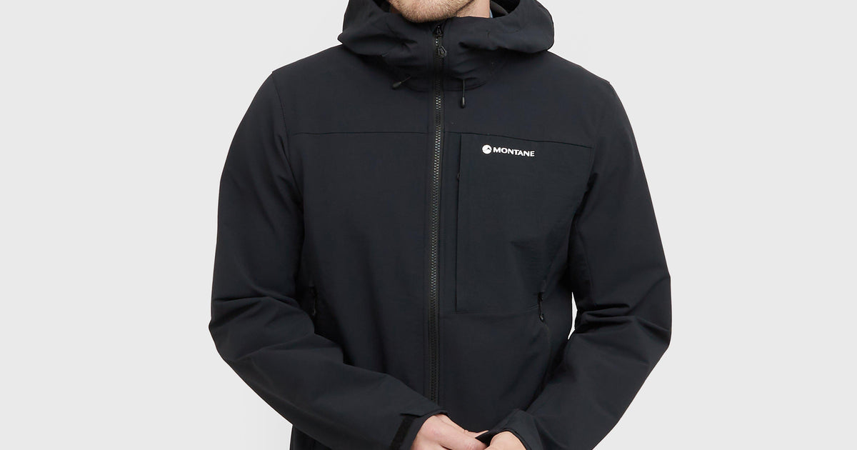 Black Montane Men's Tenacity XT Hooded Softshell Jacket – GO Outdoors